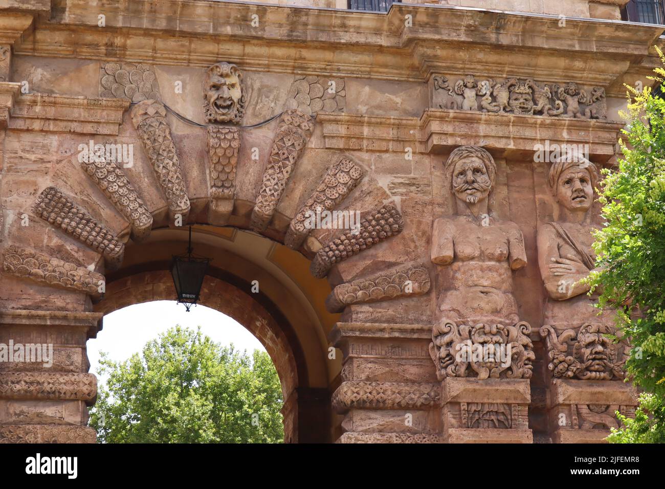 Palermo, Sicily (Italy): Porta Nuova, monumental city gate Stock Photo ...