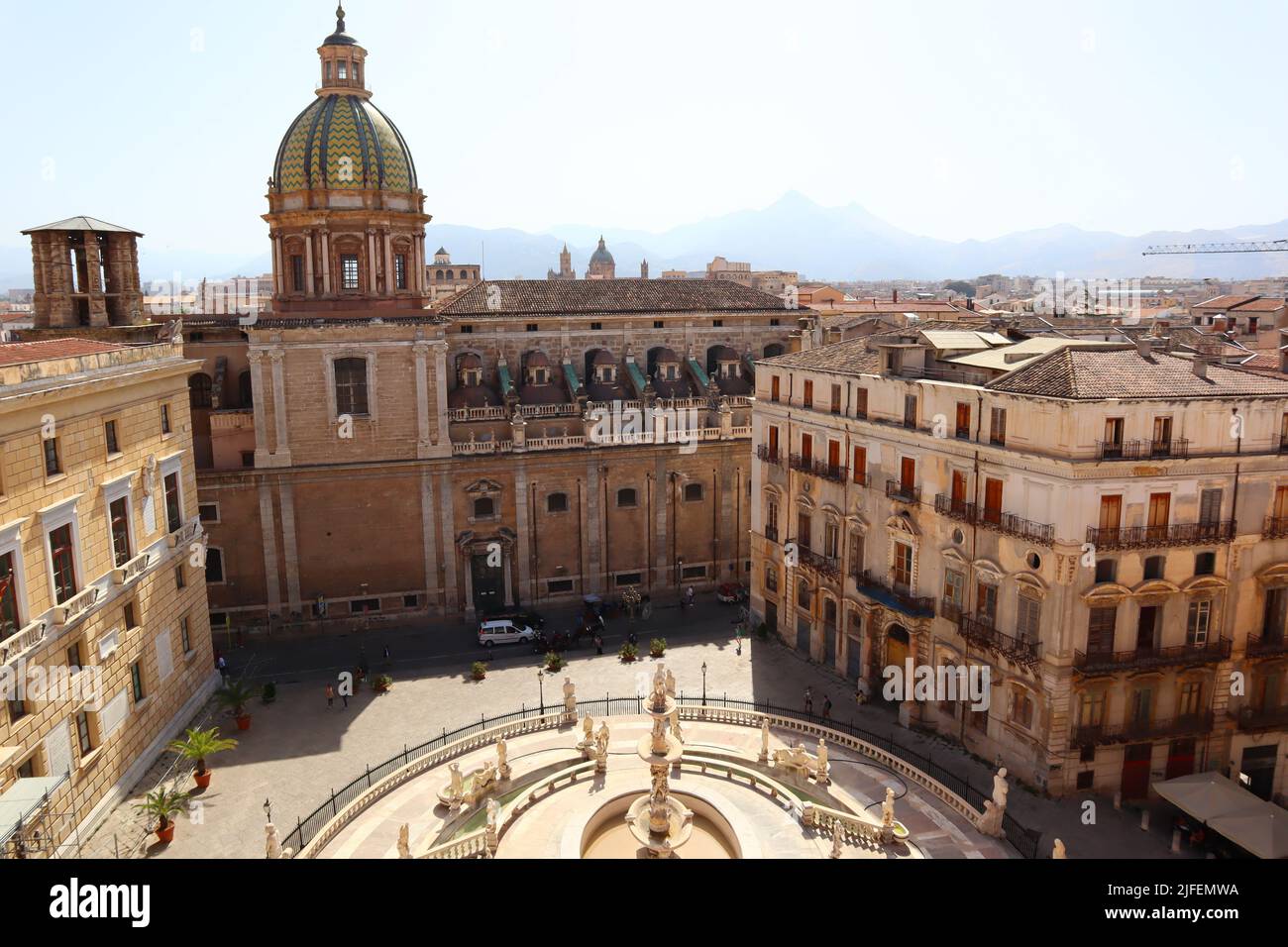 Palermo, Sicily (Italy): Praetorian Fountain (Fontana Pretoria ...