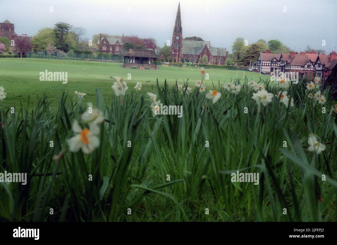 English village playing fields Stock Photo - Alamy