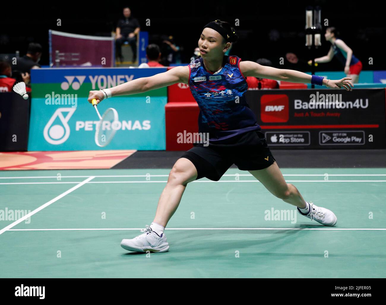 Tai Tzu Ying of Taiwan competes against Chen Yu Fei of China during the ...