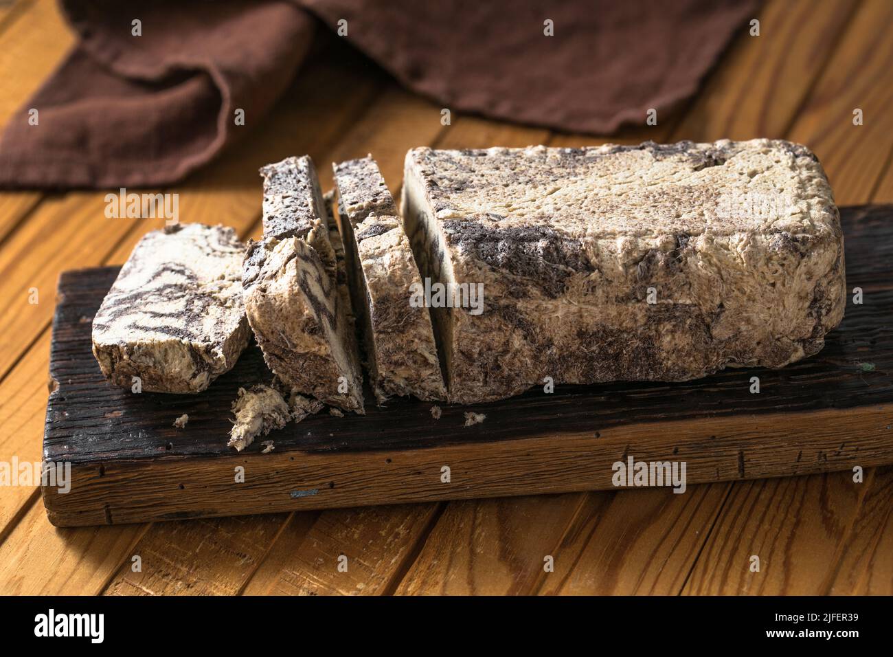 Traditional oriental dessert sweet halva. Halva made from sunflower ...