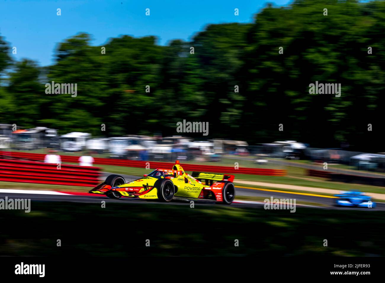 Lexington, OH, USA. 2nd July, 2022. DEVLIN DeFRANCESCO (29) (R) of ...