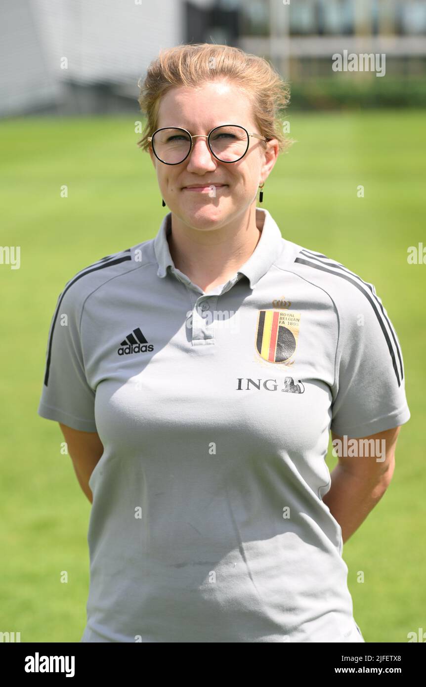Belgium's masseuse Kim Geyssens pictured posing for the photographer ...