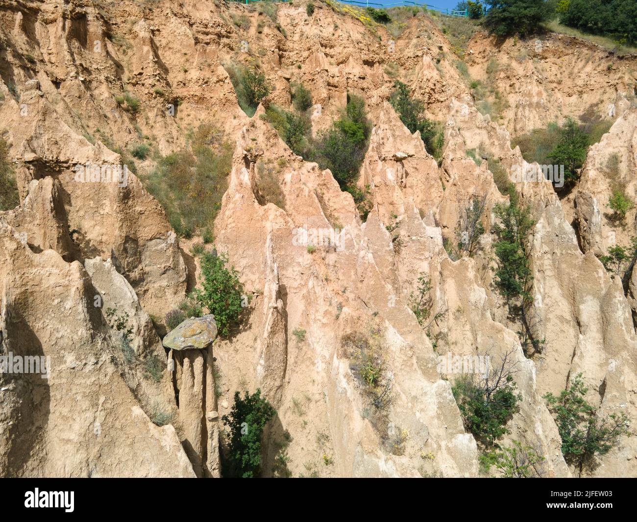 Amazing Aerial view of rock formation Stob pyramids, Rila Mountain ...