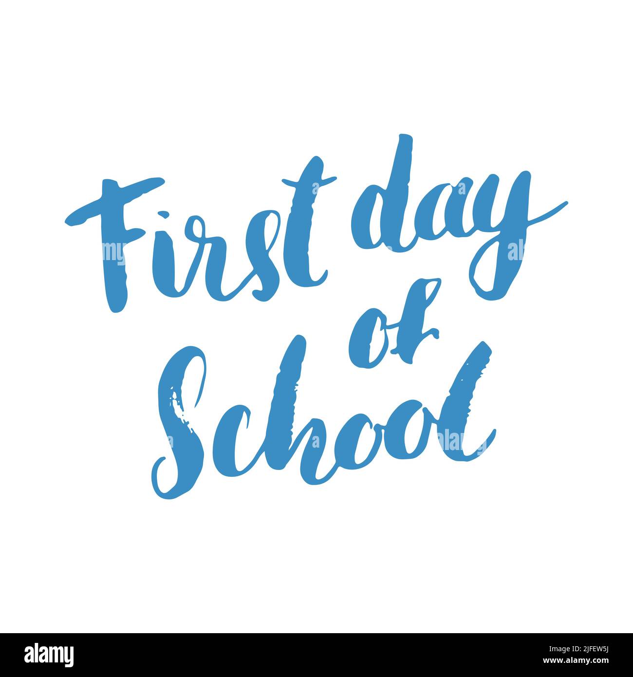 First day of School Calligraphic Lettering sign, calligraphit text ...
