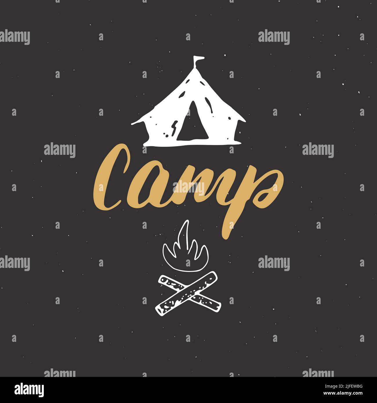 Take a hike lettering handwritten sign, Hand drawn grunge calligraphic ...