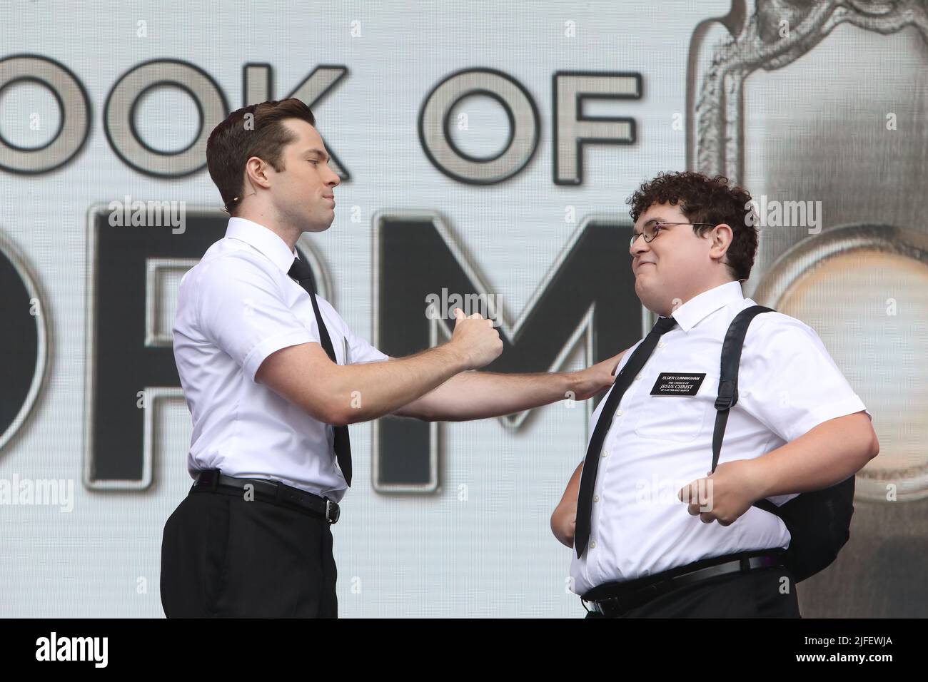 Dom Simpson & Tom Xander on stage at West End Live 2022, from the The ...