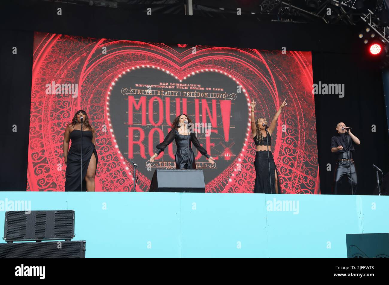 Moulin Rouge! at West End Live 2022, currently performing at Piccadilly Theatre, London, UK ...