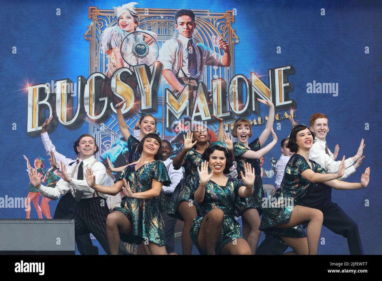 The Bugsy Malone musical, based on the 1976 Alan Parker film, at West End Live 2022, and now on ...