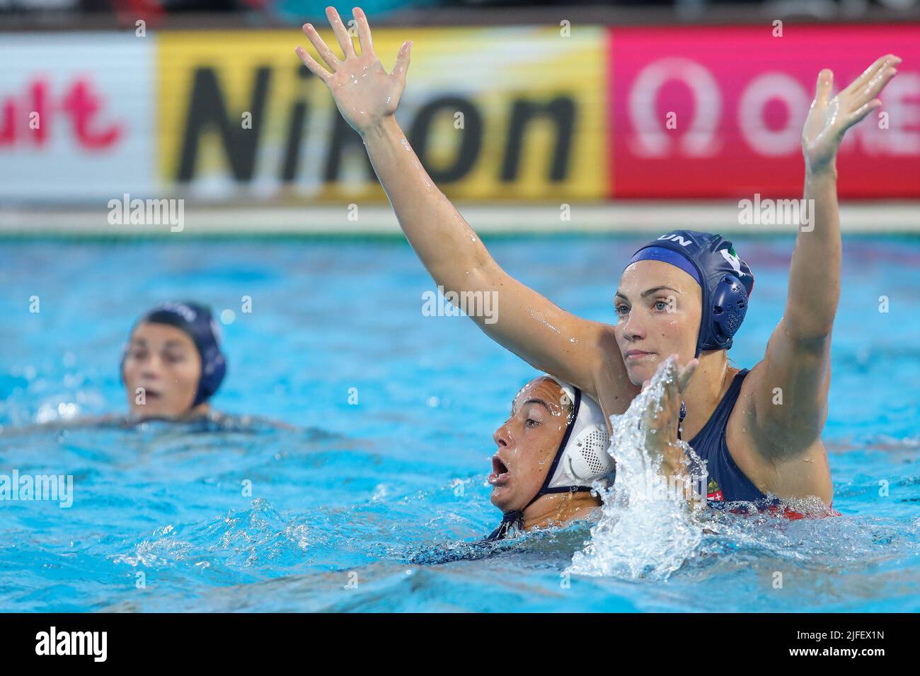 BUDAPEST, HUNGARY - JULY 2: Tara Prentice of United States, Natasa ...