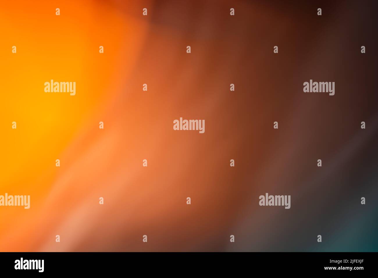 Abstraction of orange light in the dark. Smooth gradient. Horizontal ...