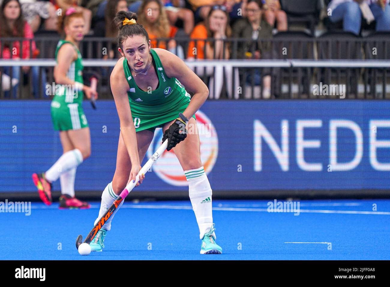AMSTELVEEN, NETHERLANDS - JULY 2: Hannah McLoughlin of Ireland during ...