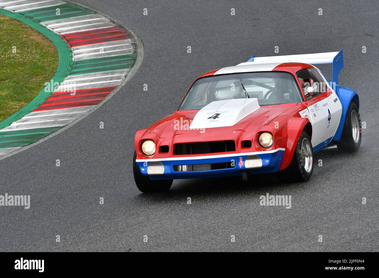 Scarperia, 3 April 2022: Chevrolet Camaro IMSA GTO year 1981 in action ...