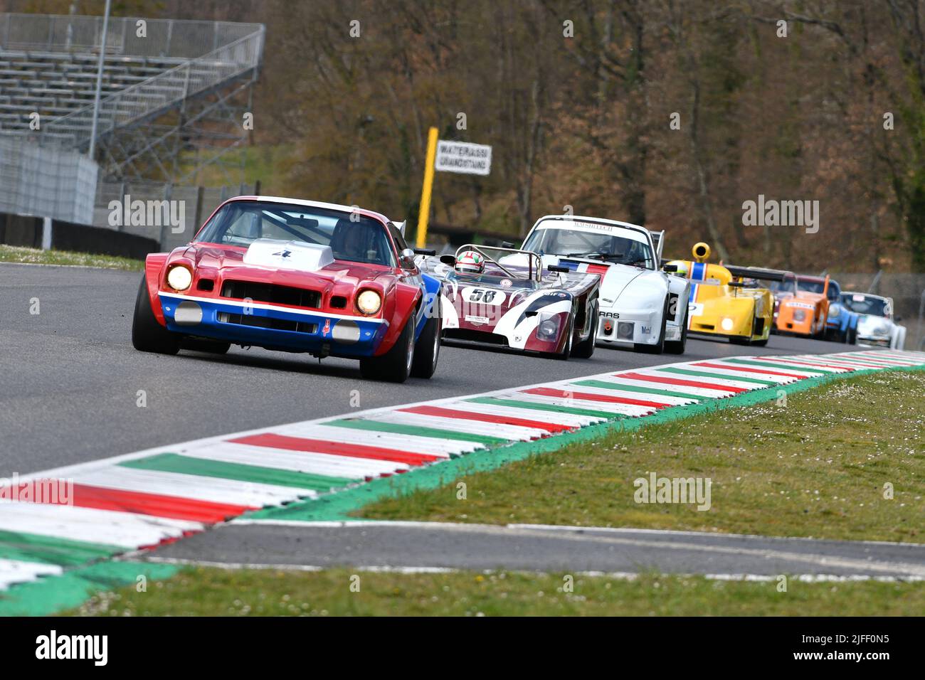 Scarperia, 3 April 2022: Chevrolet Camaro IMSA GTO year 1981 in action ...