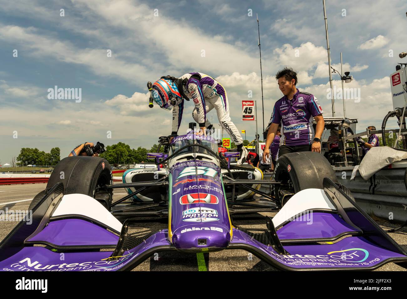 Lexington, OH, USA. 1st July, 2022. TAKUMA SATO (51) of Tokyo, Japan ...