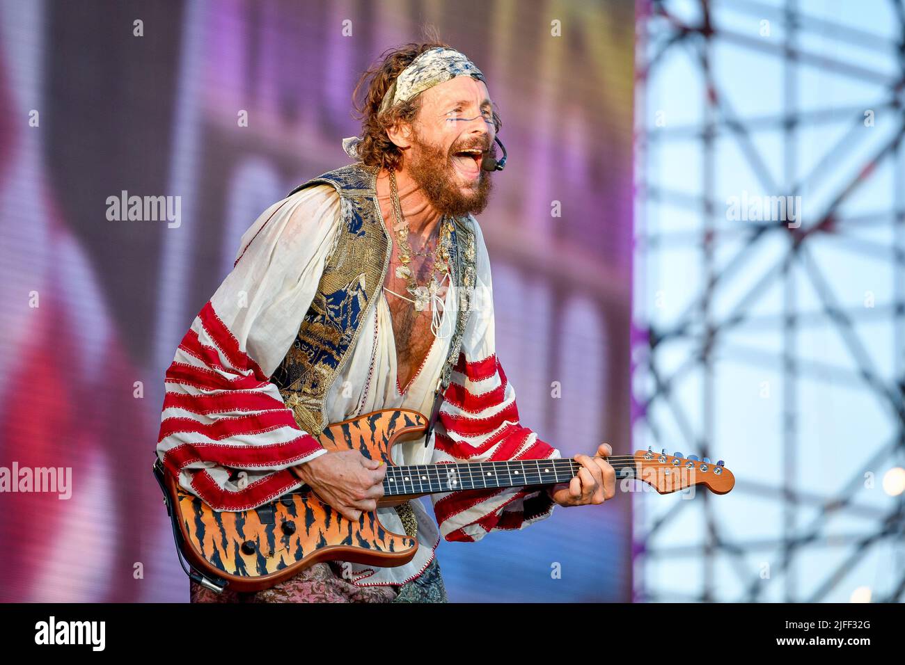 Lorenzo Cherubini "Jovanotti" during the Italian singer Music Concert ...