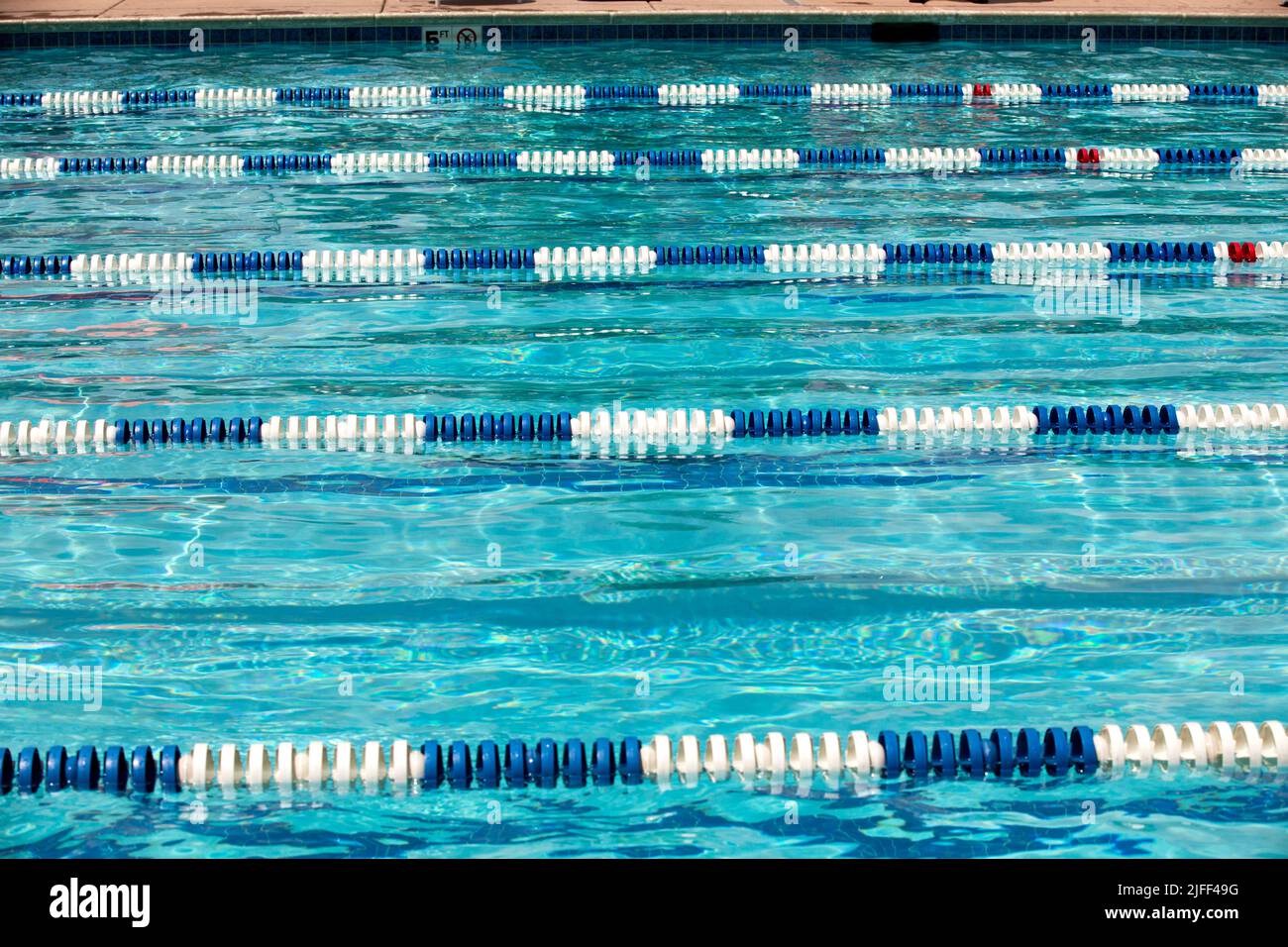 Swimming pool for the swim meet Stock Photo - Alamy