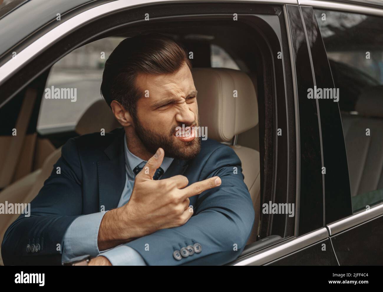 Middle finger car hi-res stock photography and images - Alamy