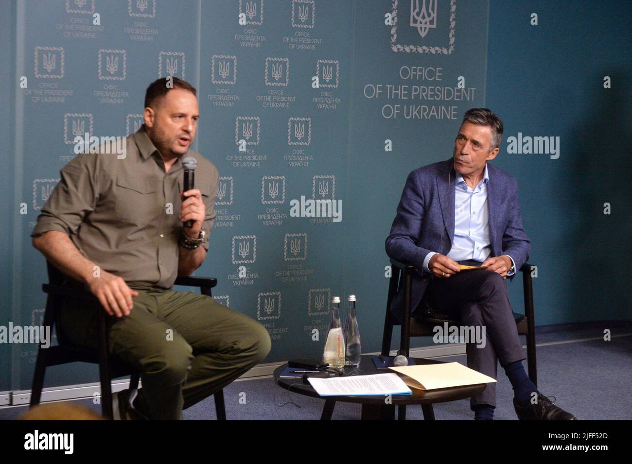 Non Exclusive: KYIV, UKRAINE - JULY 01, 2022 - Head of the Office of ...