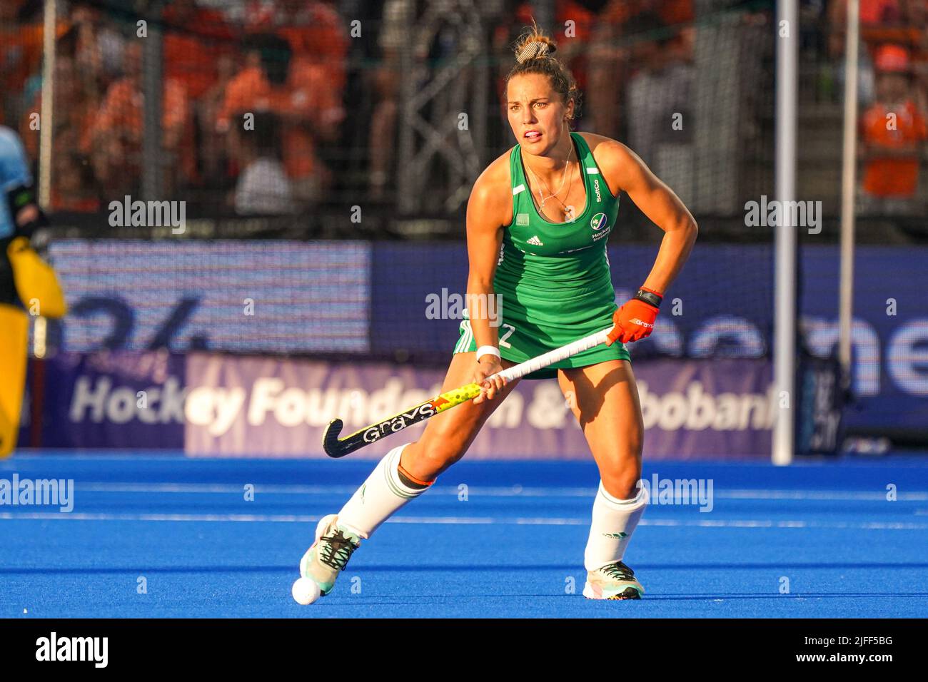 AMSTELVEEN, NETHERLANDS - JULY 2: Elena Tice of Ireland during the FIH ...