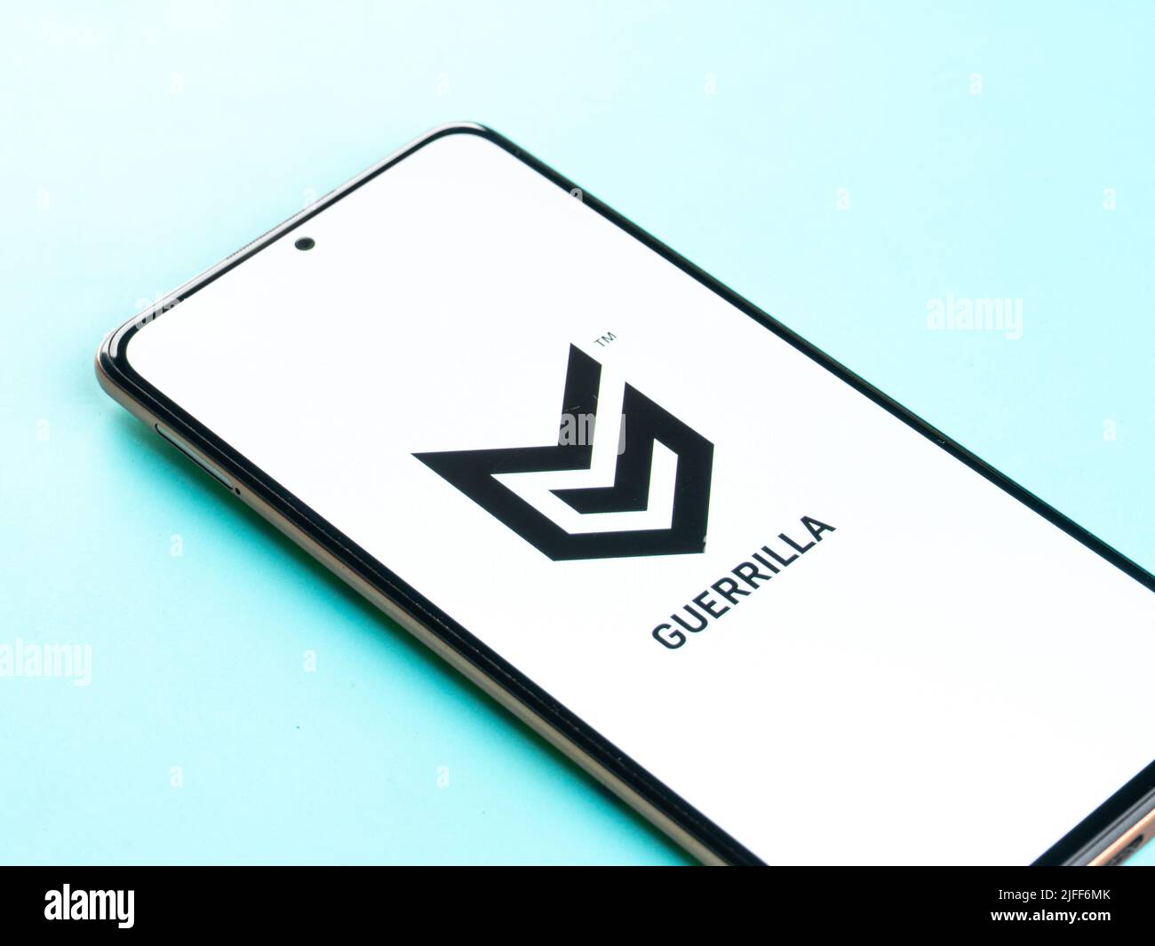 West Bangal, India - April 20, 2022 : Guerrilla Games on phone screen ...