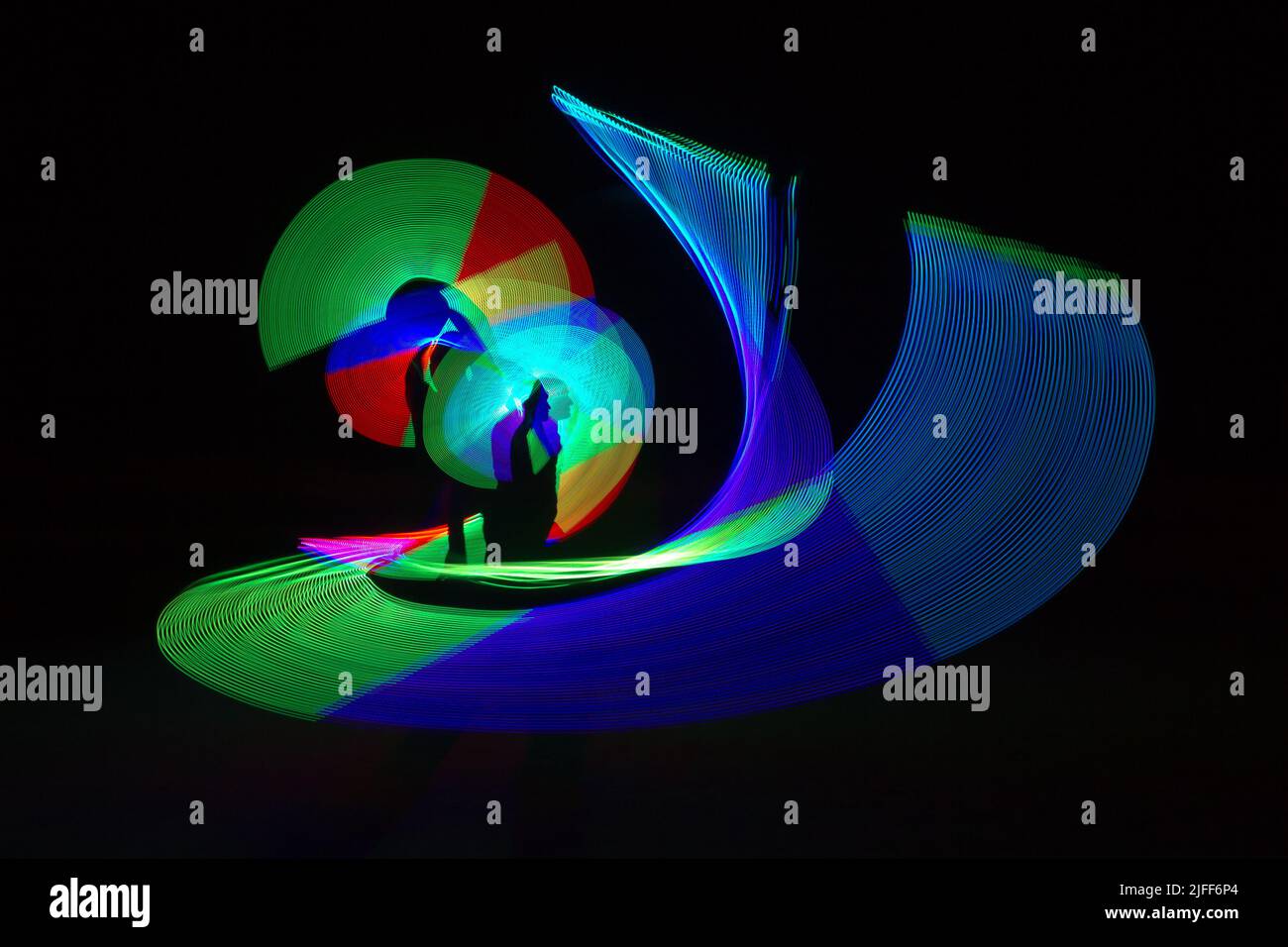 Photography playing with colorful lights and shadows Stock Photo - Alamy