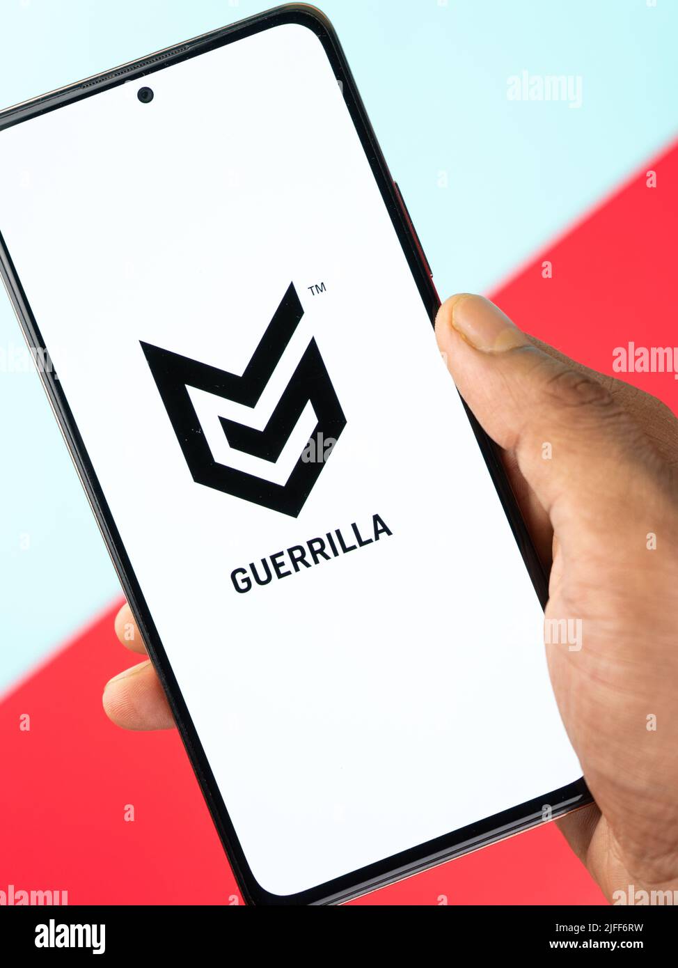 West Bangal, India - April 20, 2022 : Guerrilla Games on phone screen ...