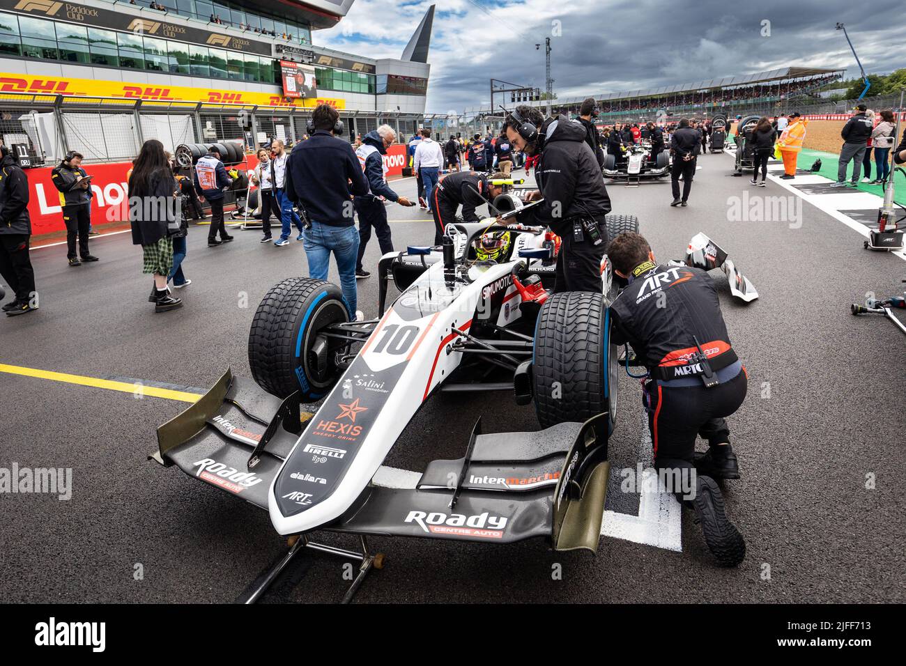 10 Pourchaire Théo (fra), ART Grand Prix, Dallara F2, action, starting ...