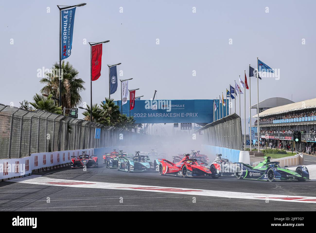 30 ROWLAND Oliver (gbr), Mahindra Racing, Mahindra M7Electro, action ...