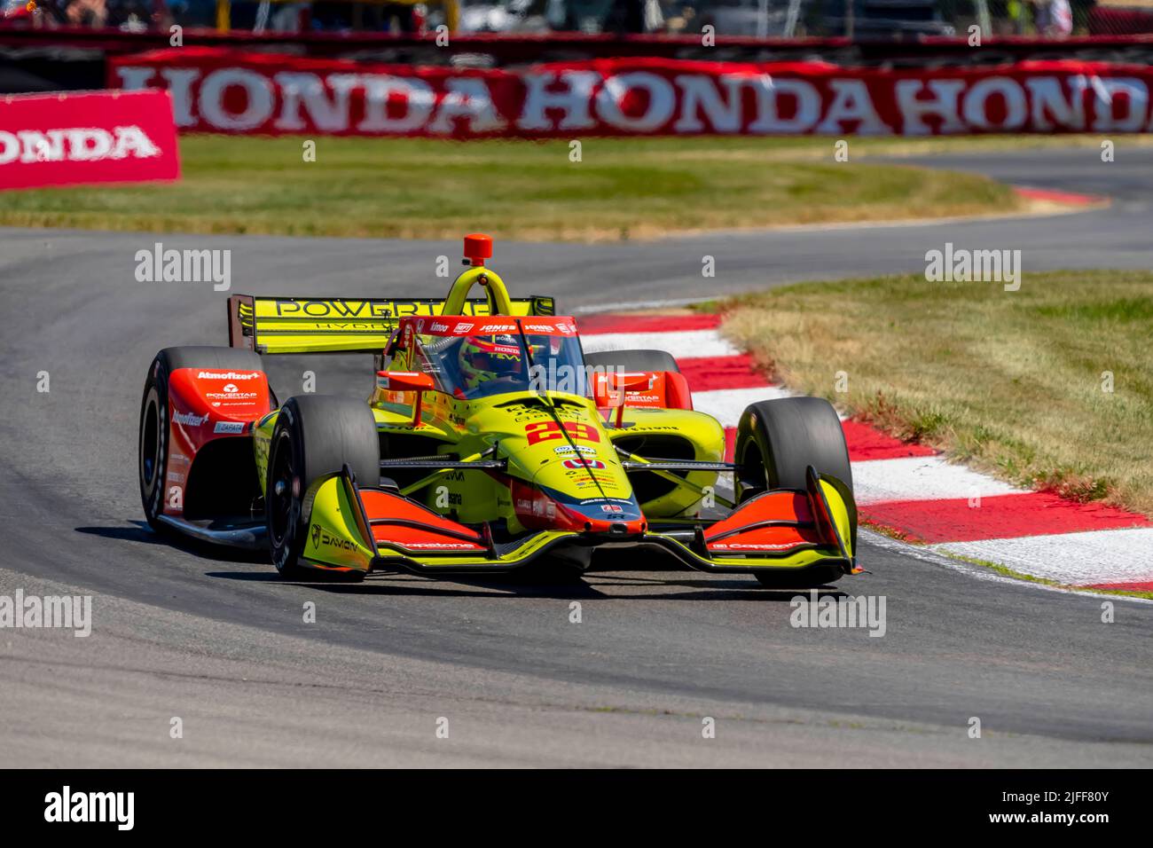 Lexington, OH, USA. 2nd July, 2022. DEVLIN DeFRANCESCO (29) (R) of ...
