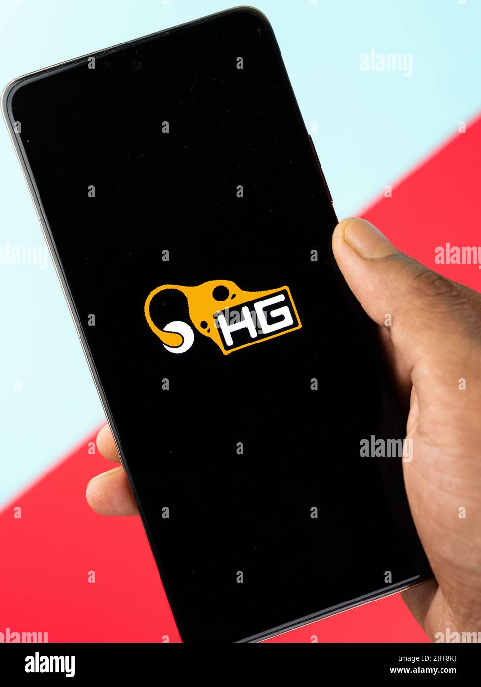 West Bangal, India - April 20, 2022 : Hopoo Games on phone screen stock ...