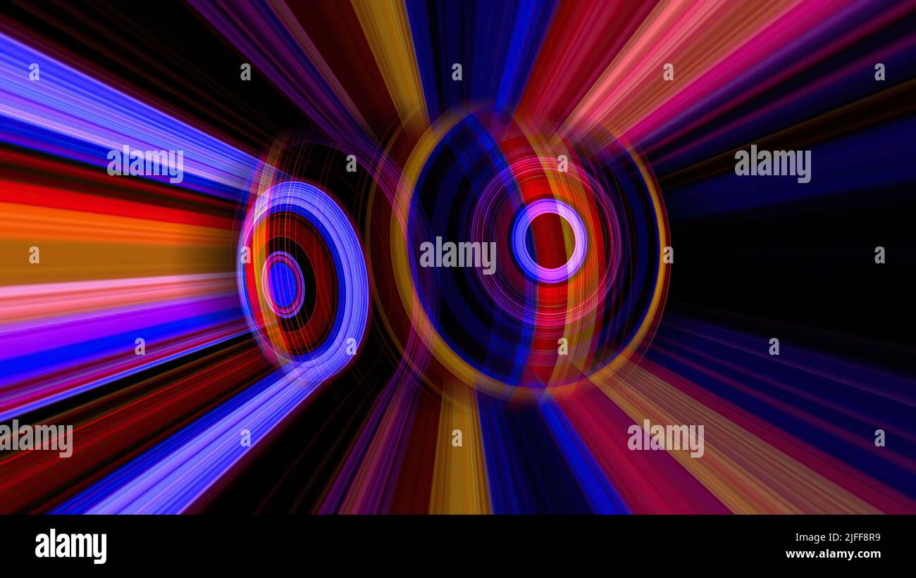 Colorful sphere spinning light rays hi-res stock photography and images ...