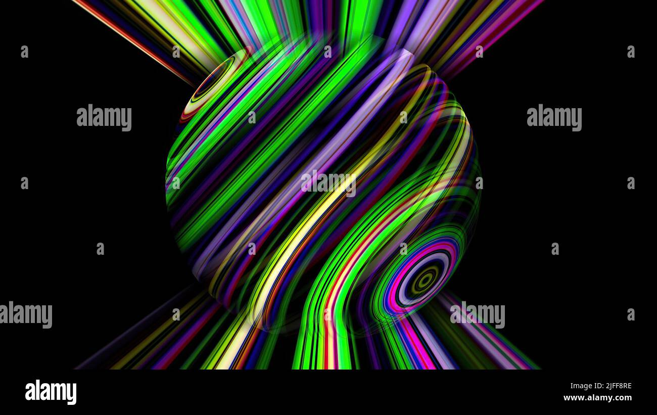 Colorful sphere with light rays Stock Photo - Alamy