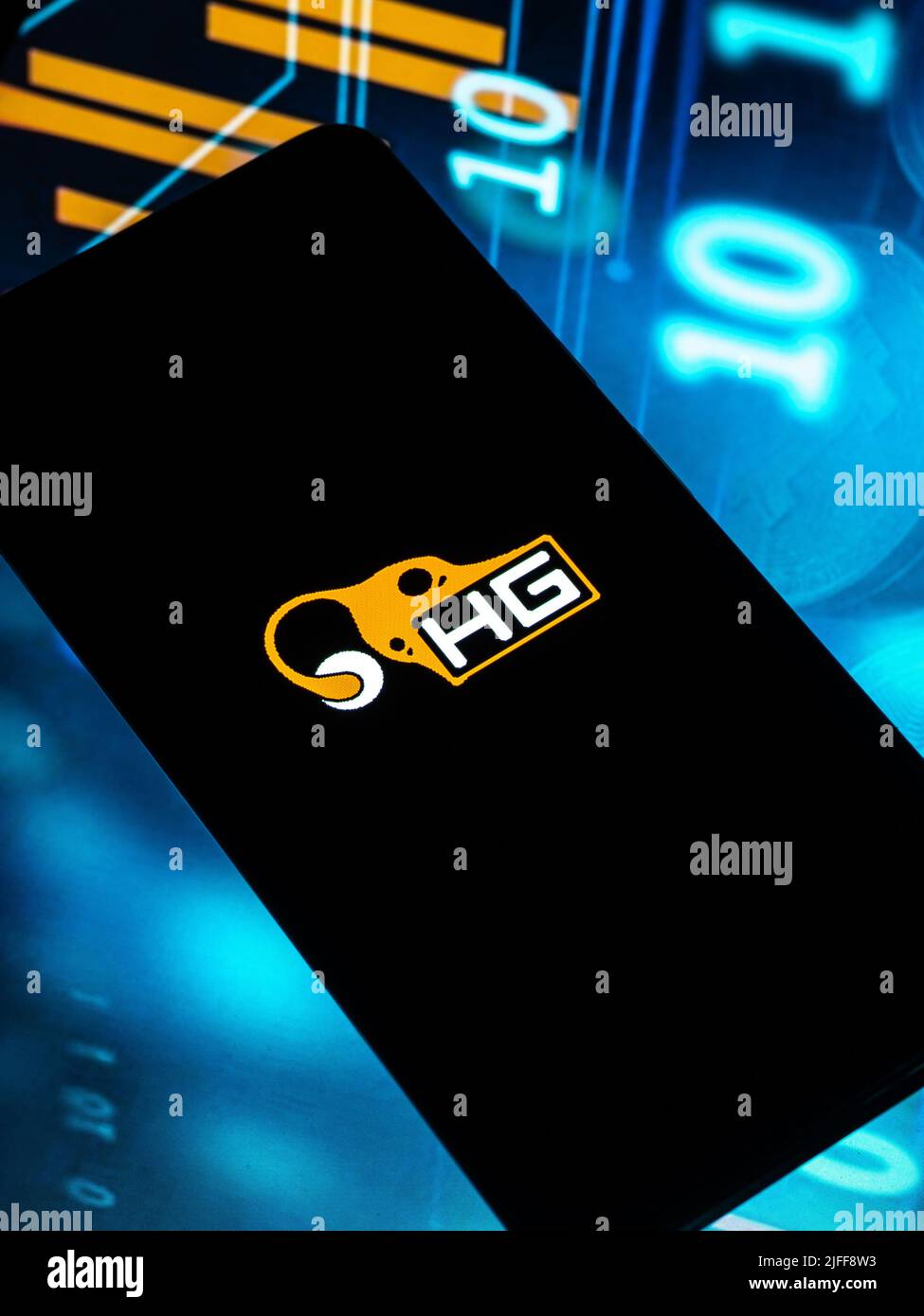 West Bangal, India - April 20, 2022 : Hopoo Games on phone screen stock ...