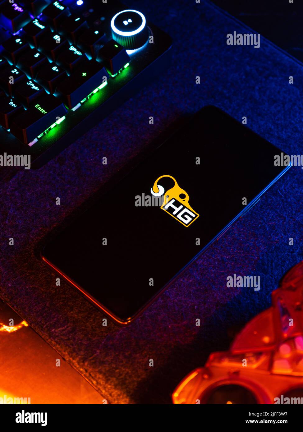 West Bangal, India - April 20, 2022 : Hopoo Games on phone screen stock ...