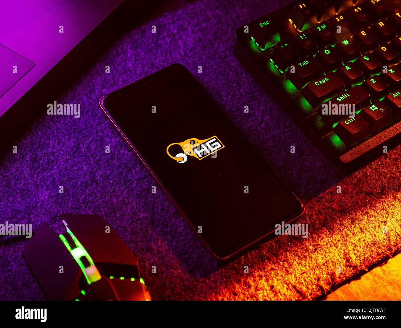 West Bangal, India - April 20, 2022 : Hopoo Games on phone screen stock ...