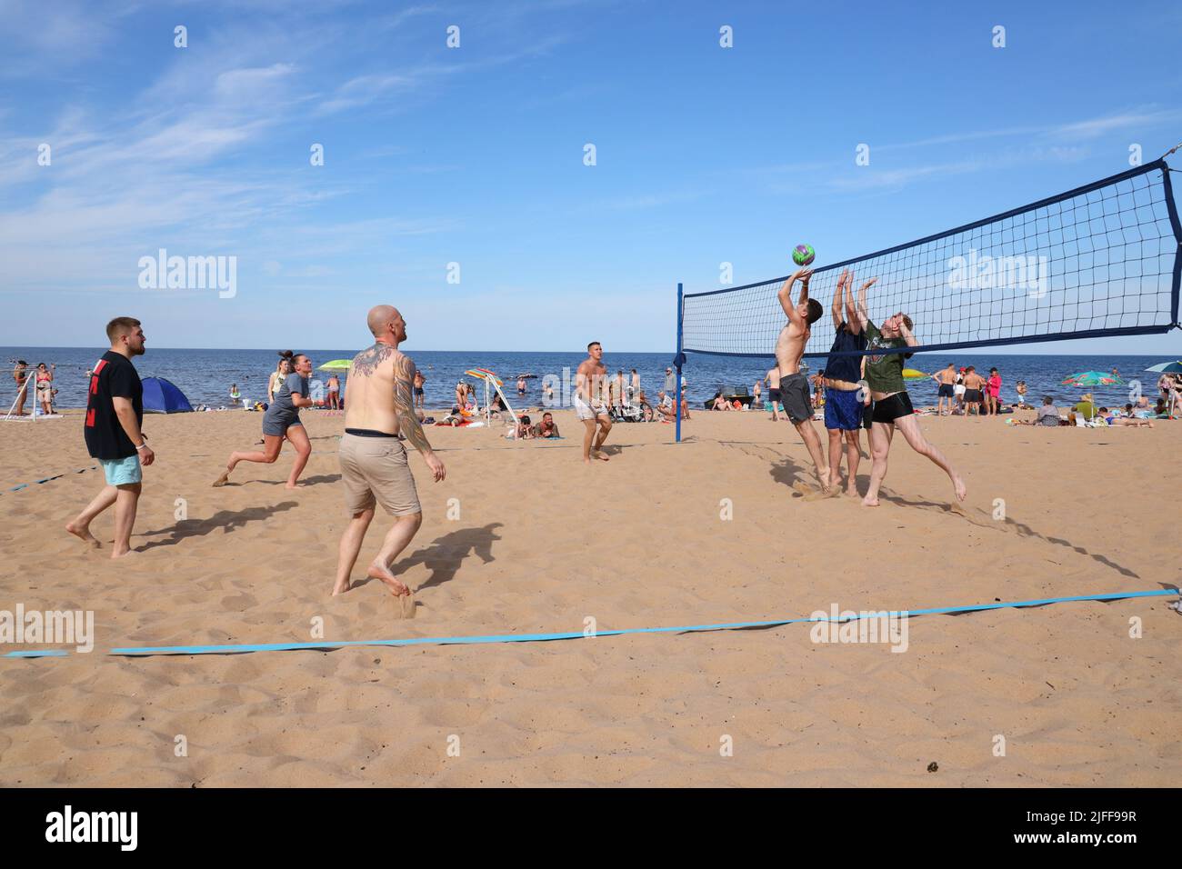 Volleyball game multiethnic hi-res stock photography and images - Alamy