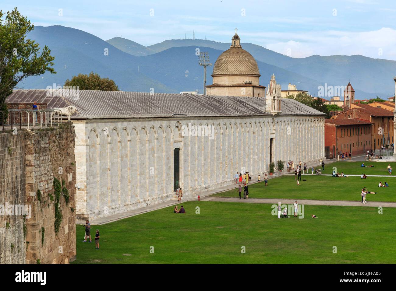 PISA, ITALY - SEPTEMBER 16, 2018: This is the building of the Campo ...