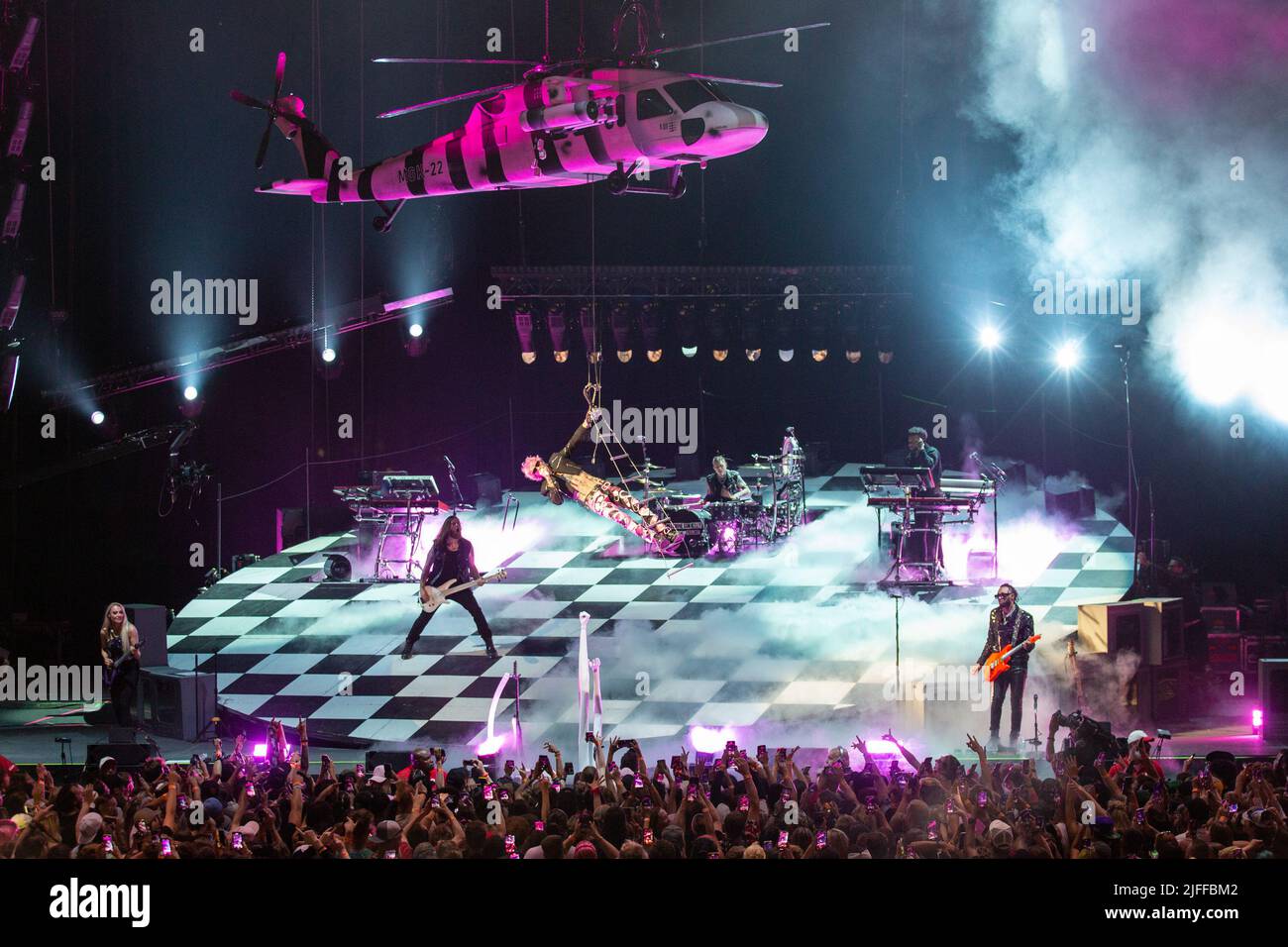 Milwaukee, USA. 01st July, 2022. Machine Gun Kelly (Colson Baker) at ...