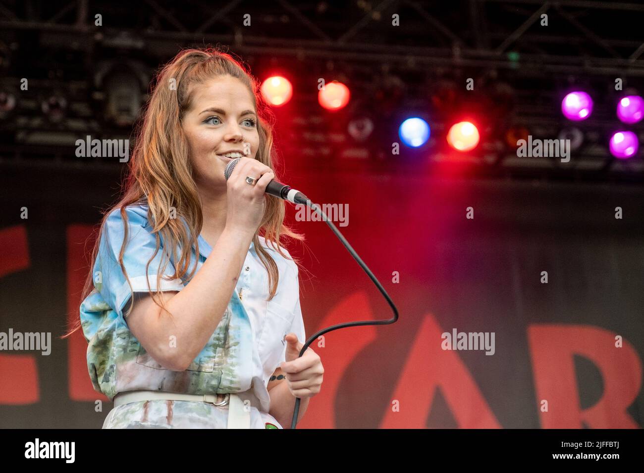 Musician Ber (Berit Dybing) at Summerfest Music Festival on July 1 ...