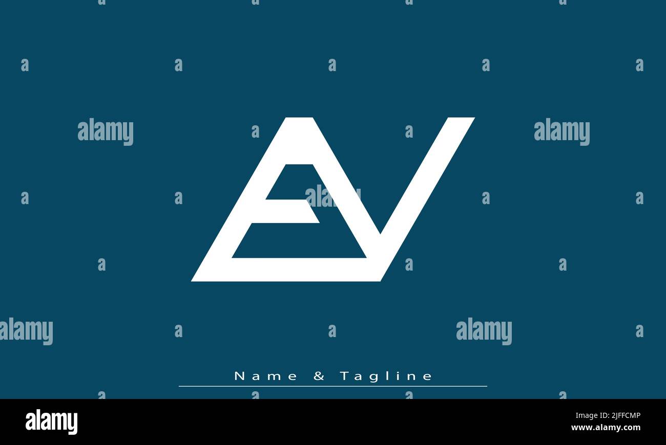 Ev letter Stock Vector Images - Alamy
