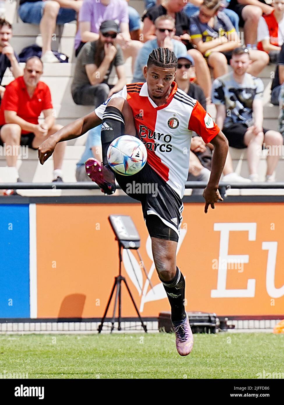 ROTTERDAM, NETHERLANDS - JULY 2: Denzel Hall of Feyenoord during the ...