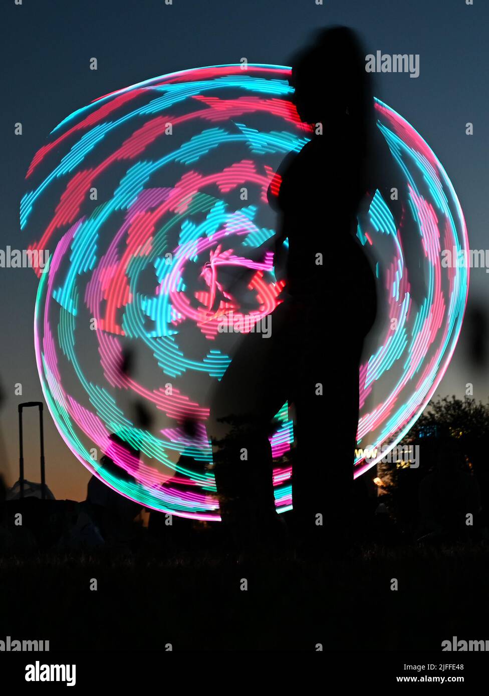 02 July 2022, Hessen, Frankfurt/Main: Dancer Tashina Davis (@misslahoop ...