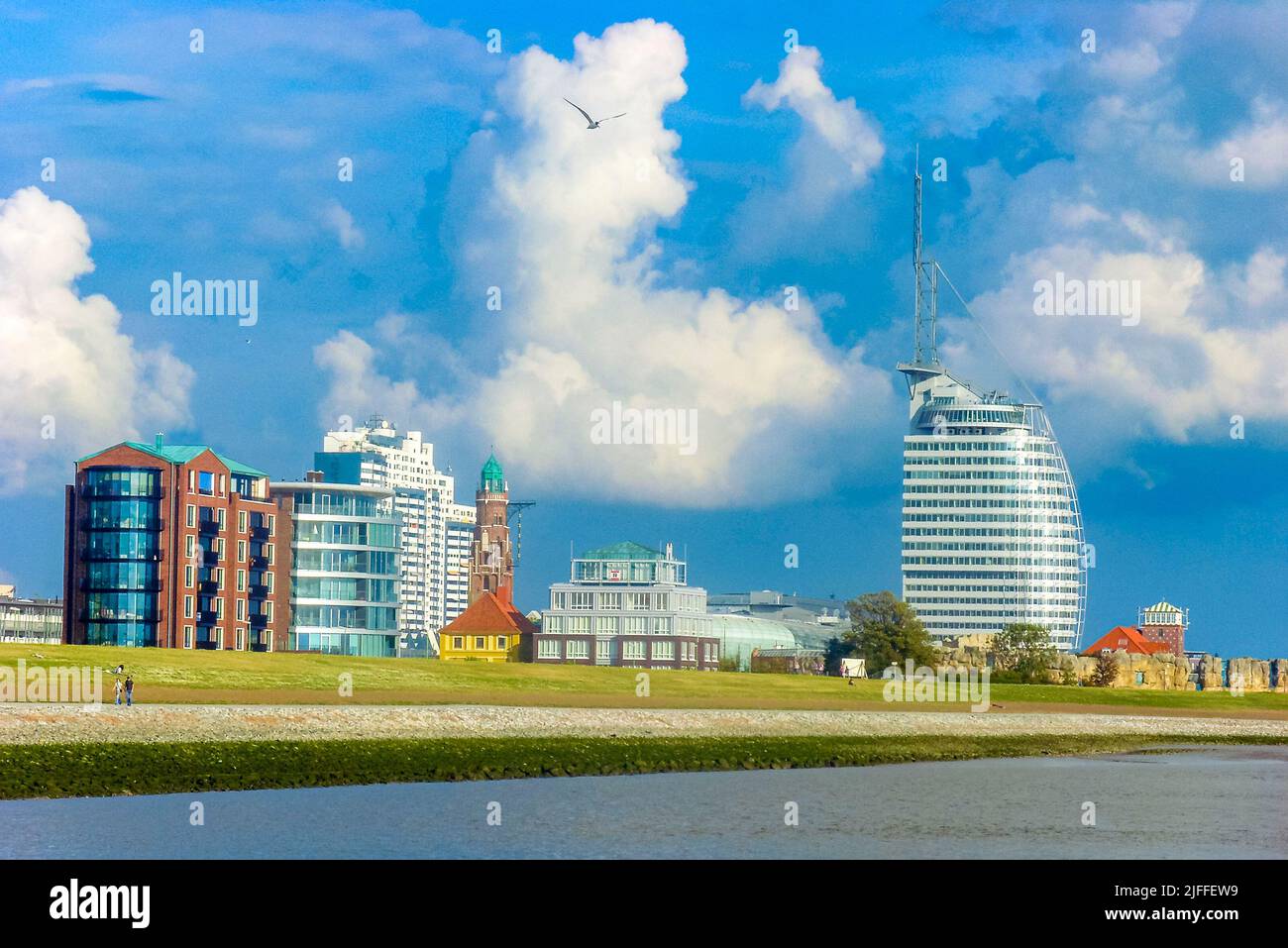 Cityscape and coast panorama of ATLANTIC Hotel Sail City lighthouse ...