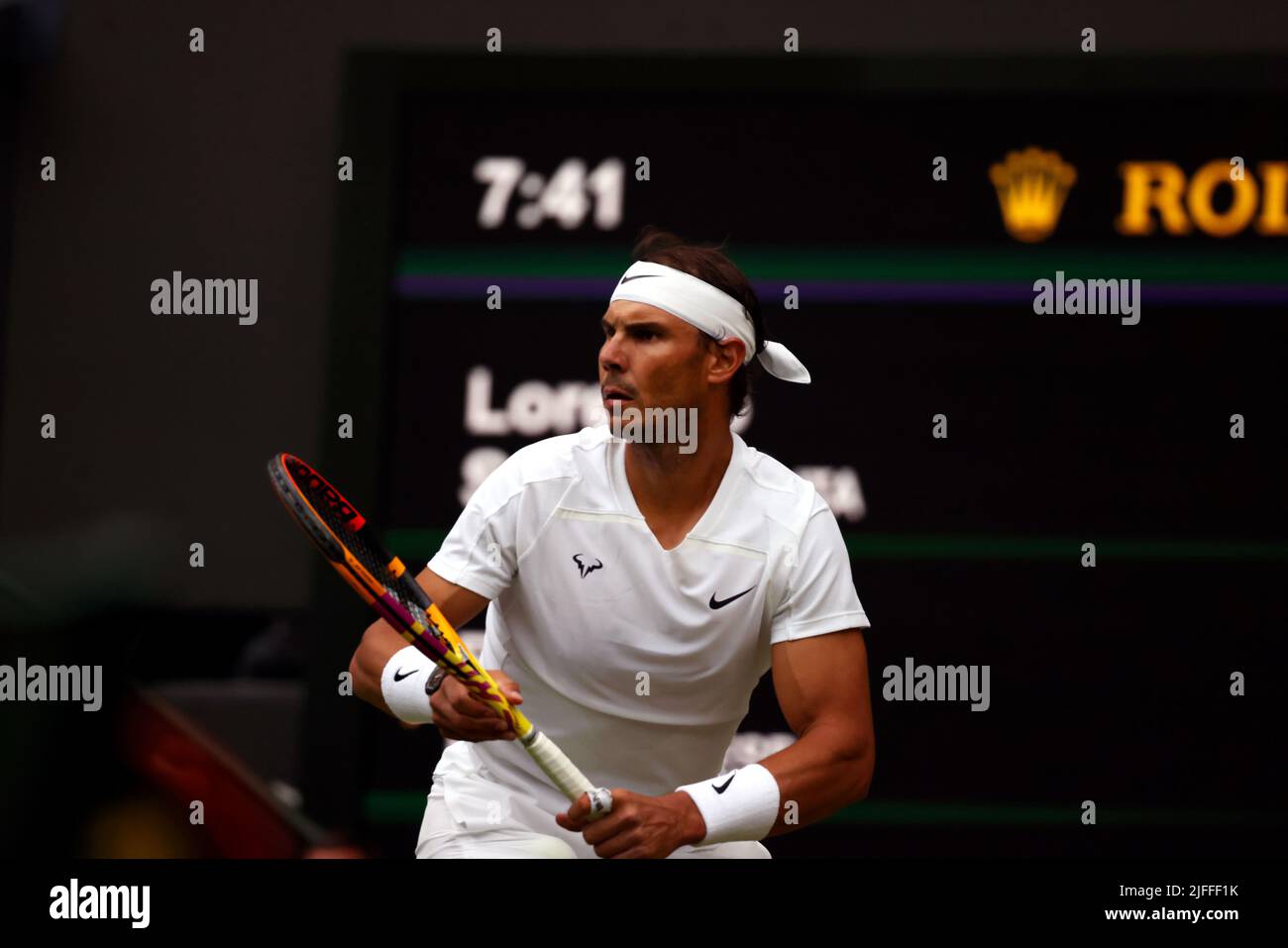 Rafael nadal form rafael nadal foot injury hi-res stock photography and ...