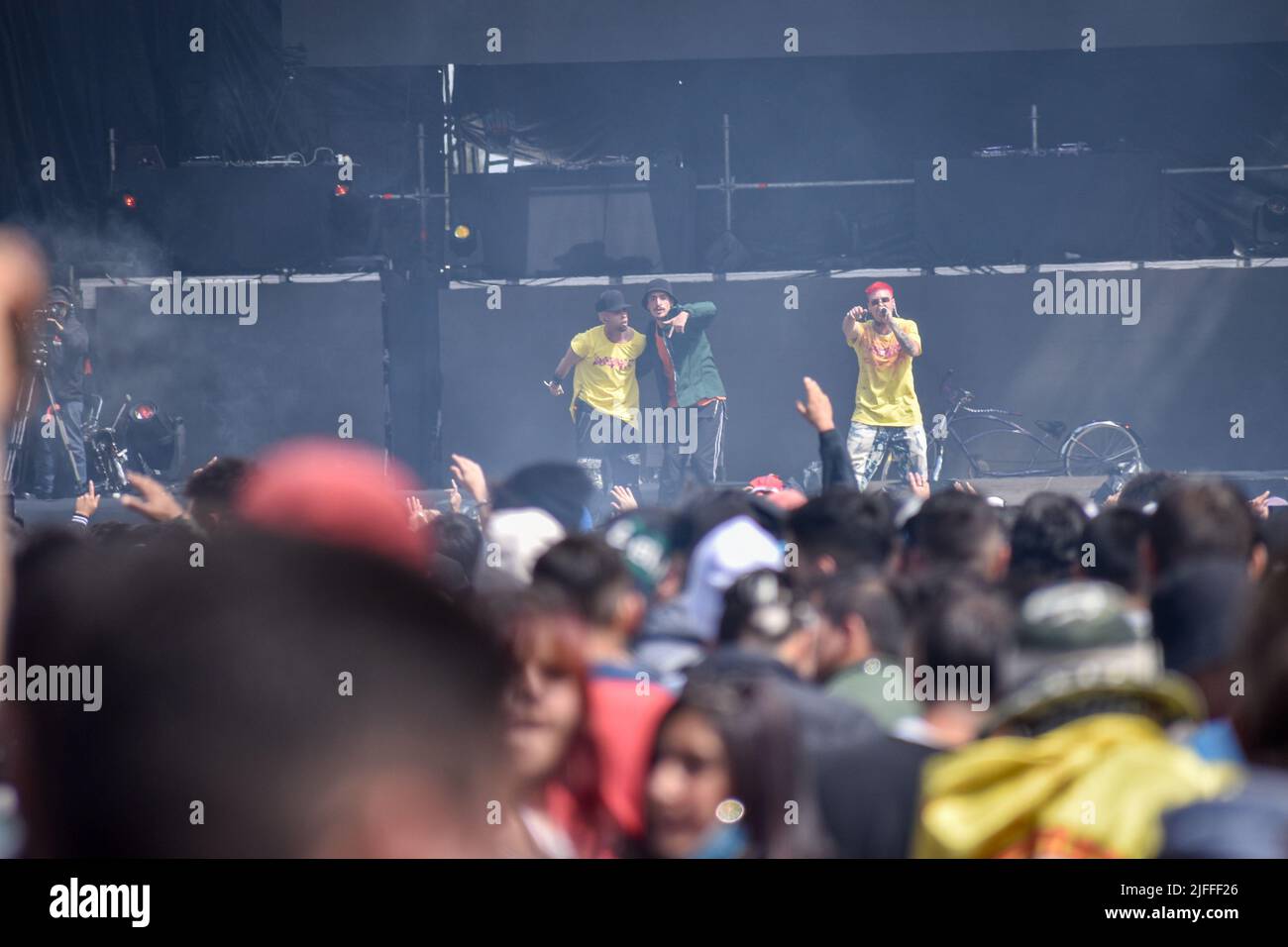Fans and festival goers of 'Hip Hop Al Parque' rap festival enjoy ...