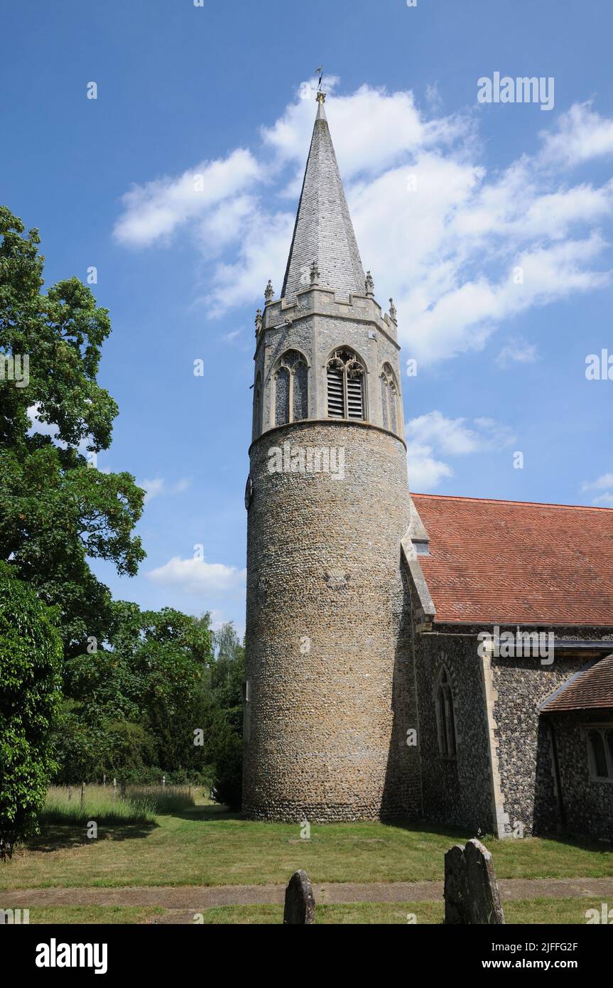 St Andrew's Church, Quidenham., Norfolk Stock Photo - Alamy