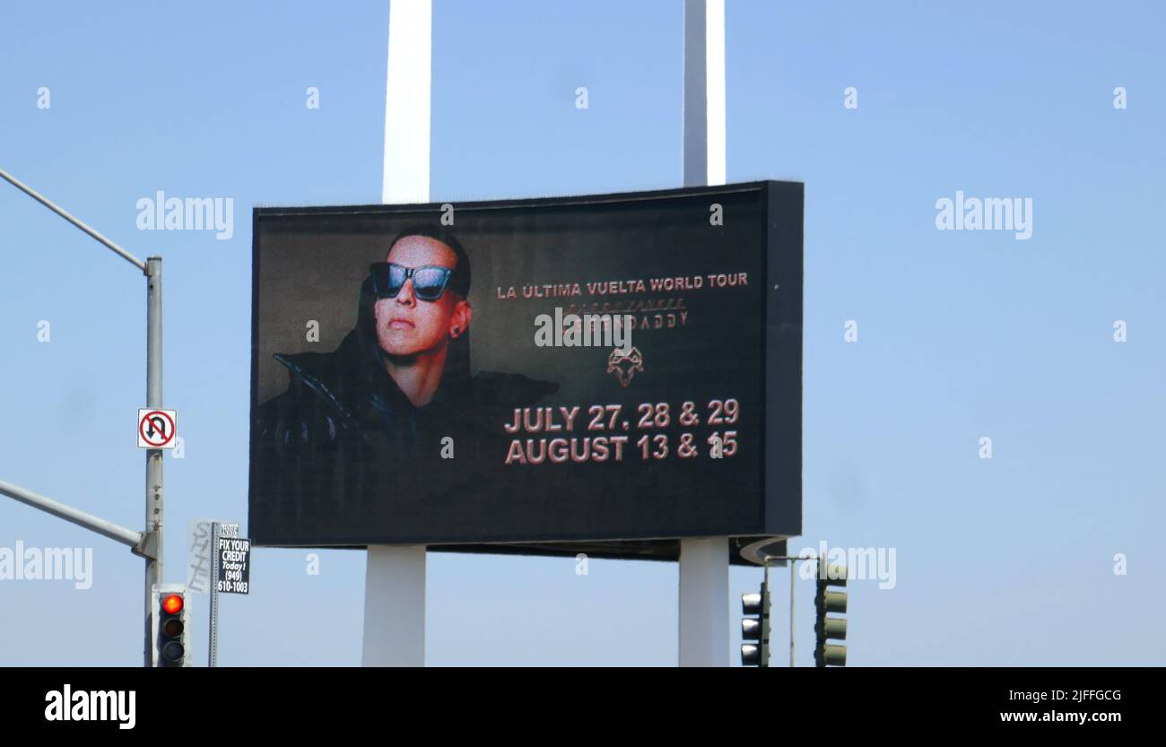 Inglewood California Usa 29th June 2022 Daddy Yankee Concerts Marquee