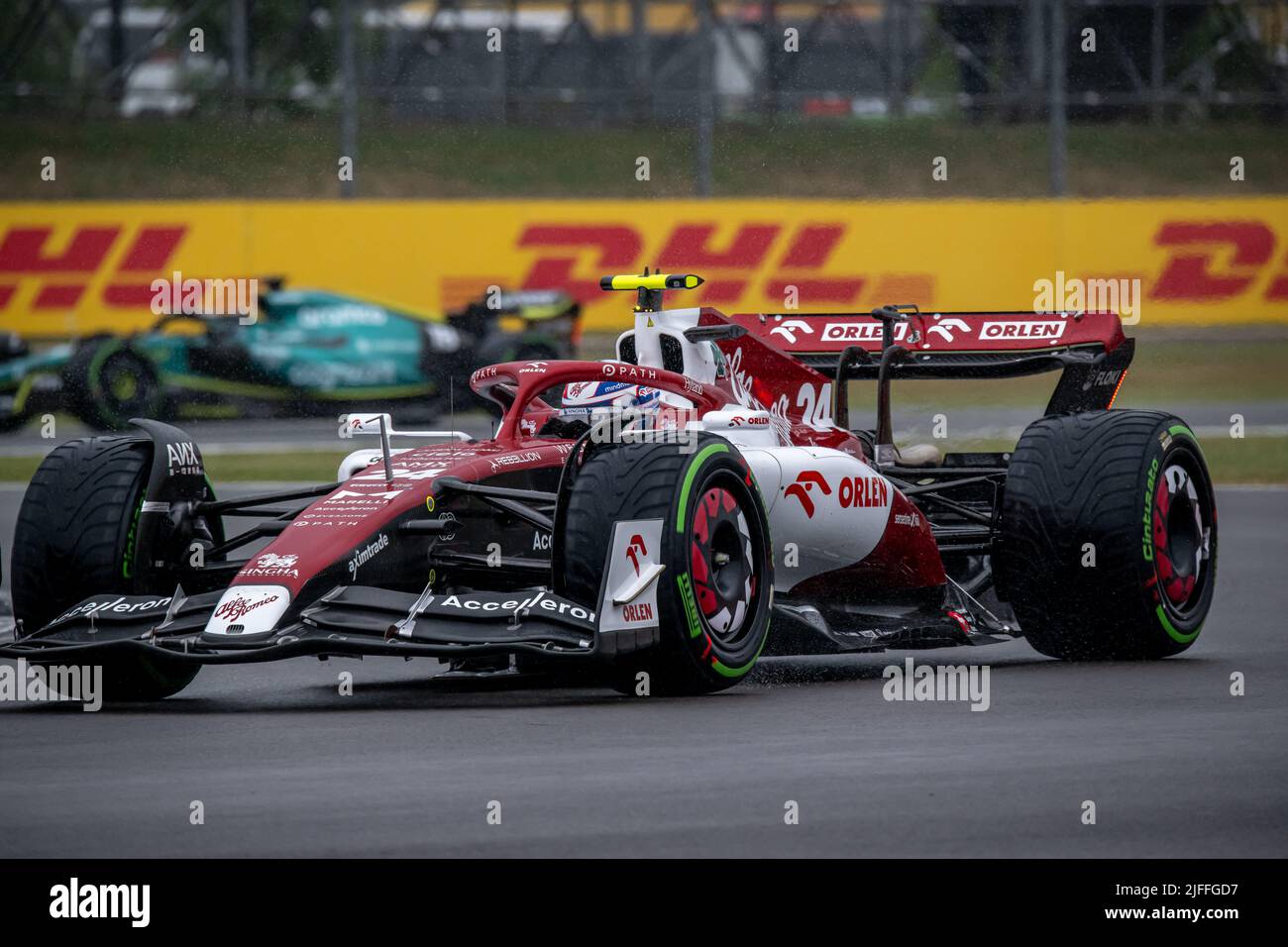 SILVERSTONE, UNITED KINGDOM - July 02, 2022: Zhou Guanyu, from China ...