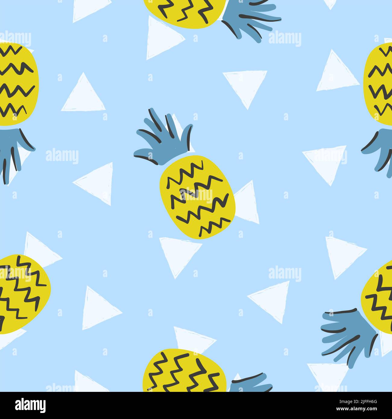 Pineapple pattern hi-res stock photography and images - Alamy